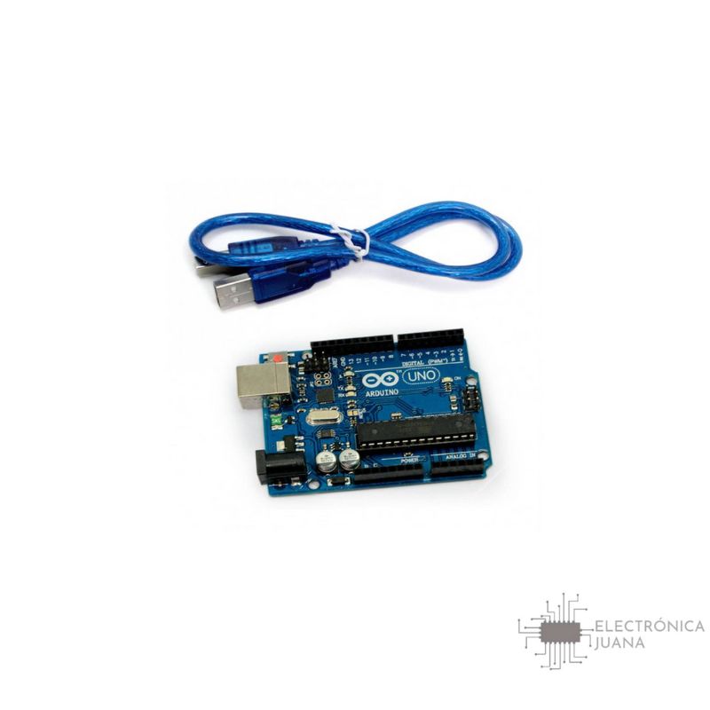MODULO ARDUINO UNO R3 DIP CON CABLE - ELECTRONICA JUANA